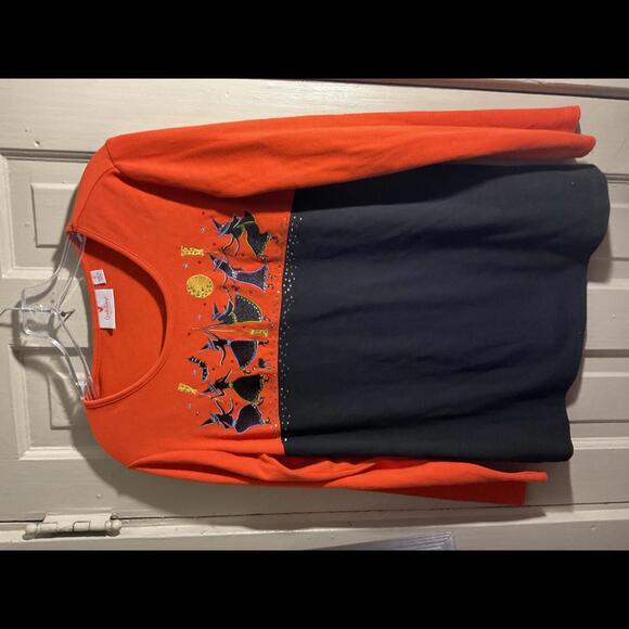 Quacker Factory | Tops | Quacker Factory Halloween Themed Long Sleeve ...